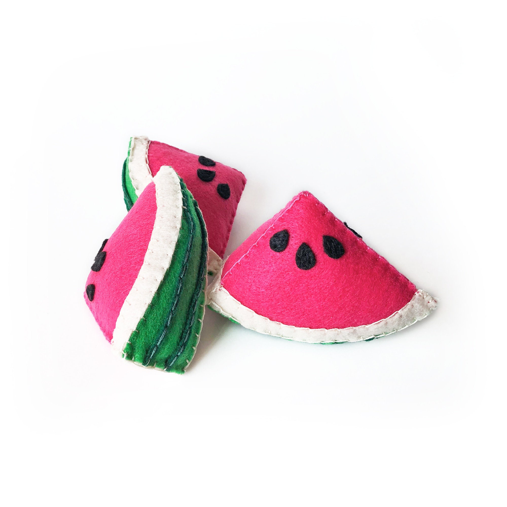 Watermelon PDF Felt Pattern Easy Play Food DIY Template & Instructions ...