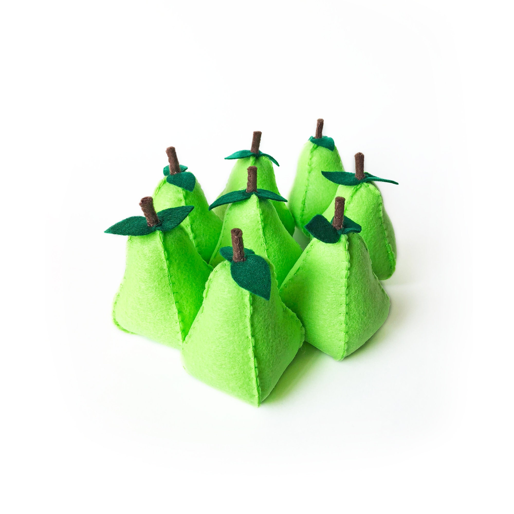 Pear PDF Felt Pattern Easy Play Food DIY Template & - Etsy