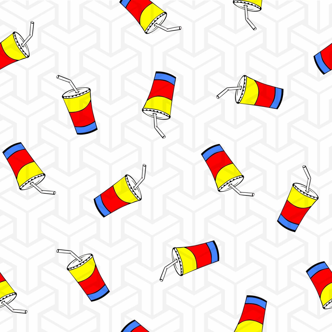 Printable Seamless Patterns Soda Pack Digital Scrapbook - Etsy