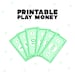 Kids Pretend Play Printable - Play Money - Basic Green Set - Etsy