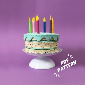 Cake PDF Felt Pattern - Easy Play Food DIY Template & Instructions - Etsy