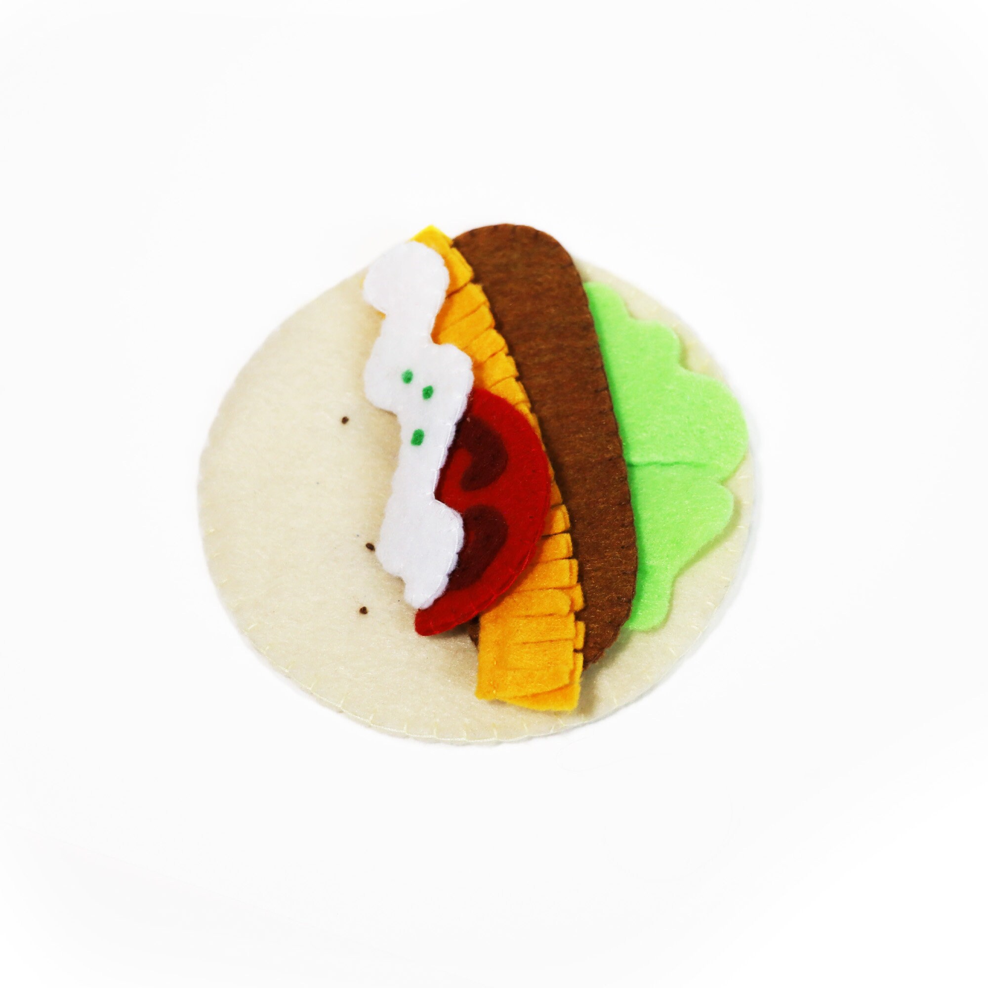 Taco PDF Felt Pattern Easy Play Food DIY Template & Instructions - Etsy