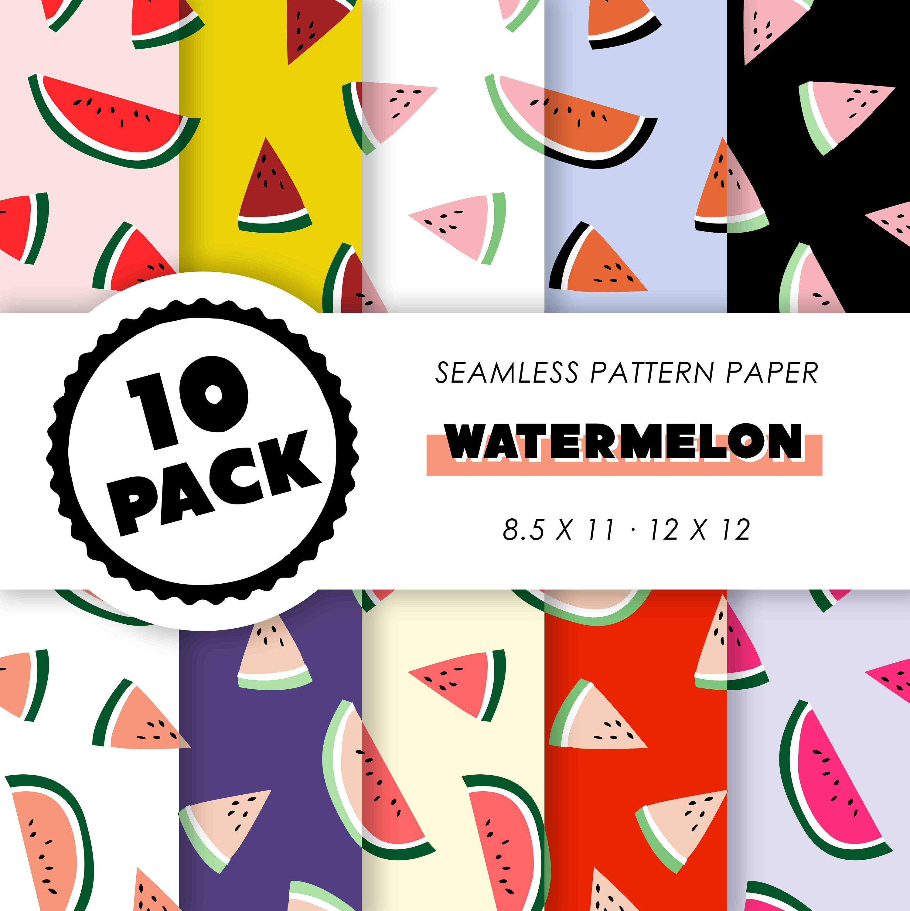 Printable Seamless Patterns Watermelon Summer Fruit - Etsy