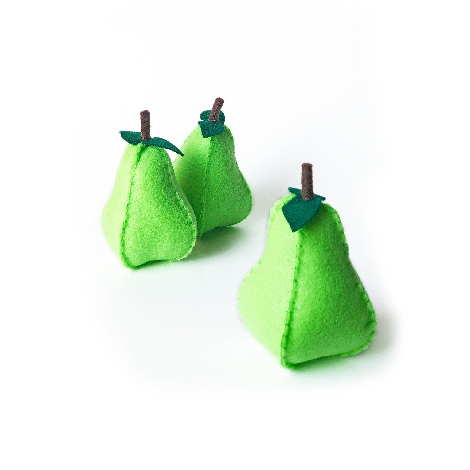 Pear PDF Felt Pattern Easy Play Food DIY Template & - Etsy