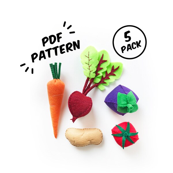 Felt Food Patterns - Etsy