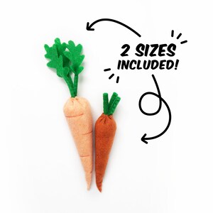Carrot PDF Felt Pattern - Easy Play Food DIY Template & Instructions - Etsy