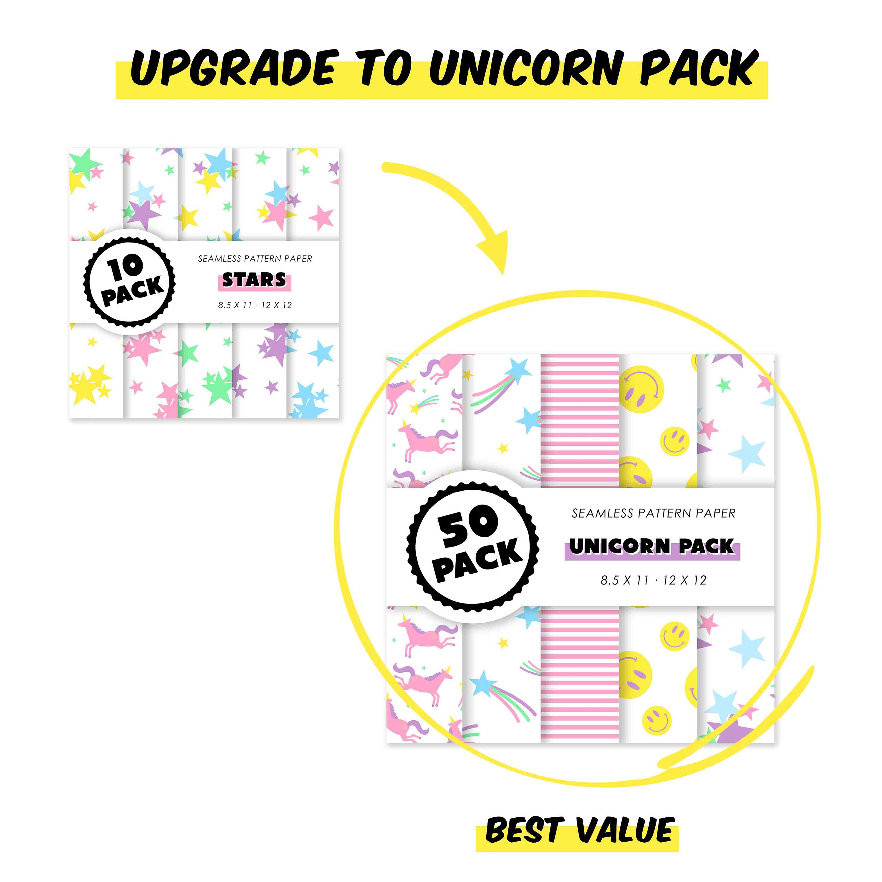 Printable Seamless Patterns - Stars - Digital Scrapbook Paper - Etsy