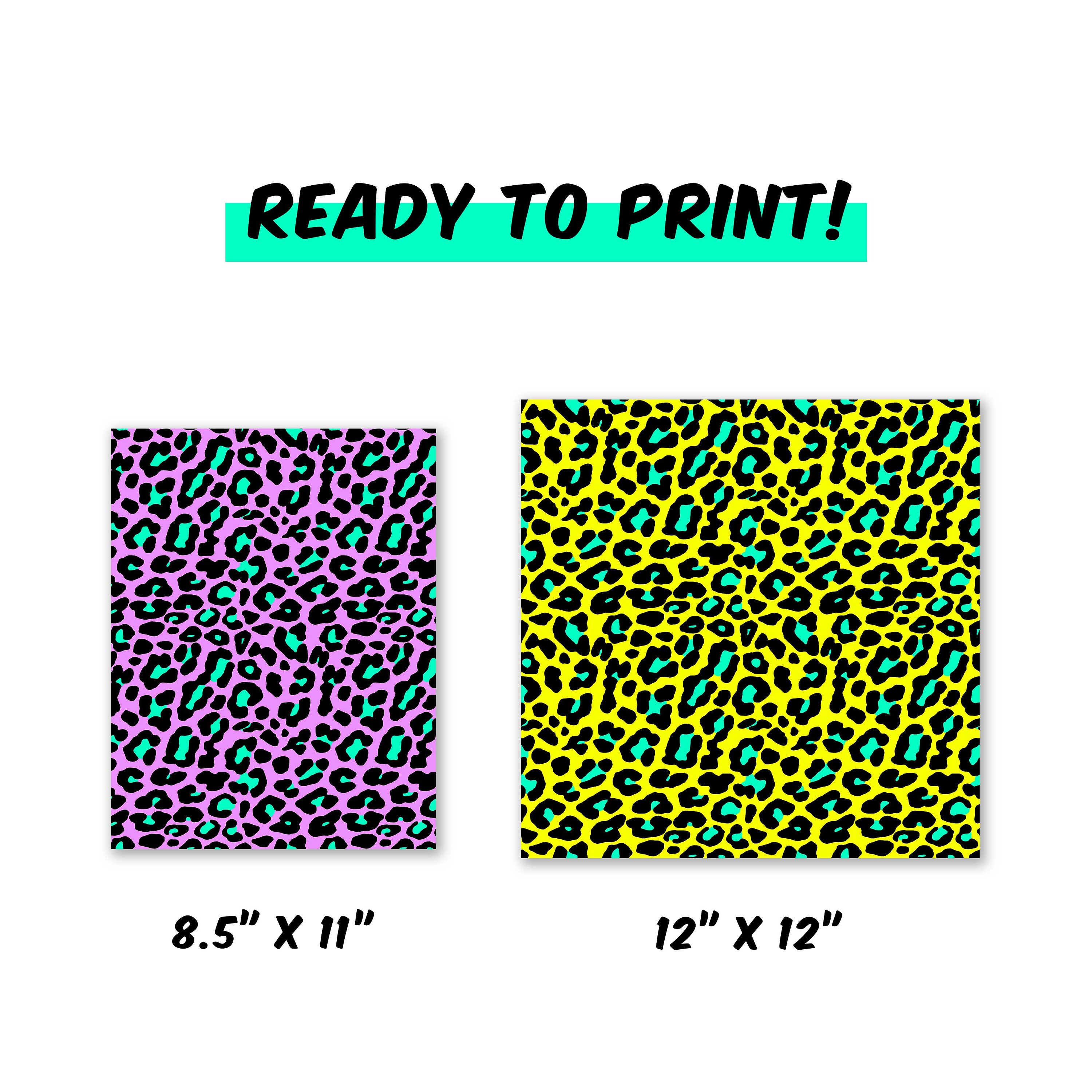 Printable Seamless Patterns - 90s Animal Print Pack - Digital Scrapbook ...