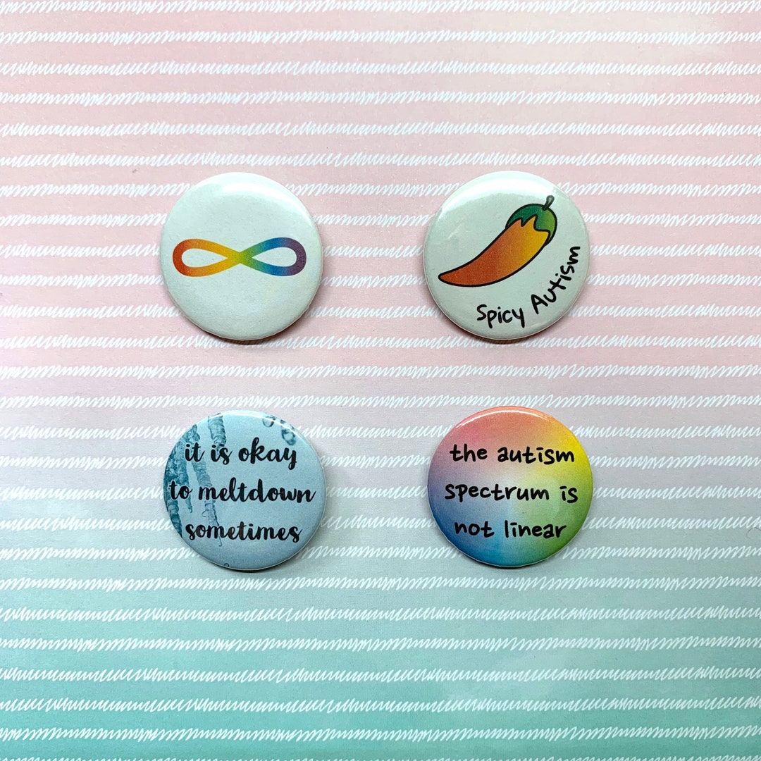 Autistic Pride Pin 1.25" | Autism, ASD, Sensory Processing, Autism ...