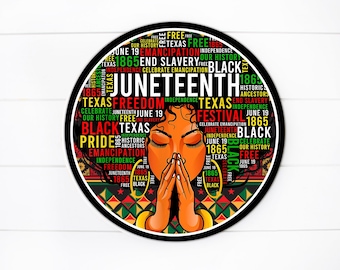Wooden Juneteenth Door/wall Monogram Door Hanger, Juneteenth Door ...