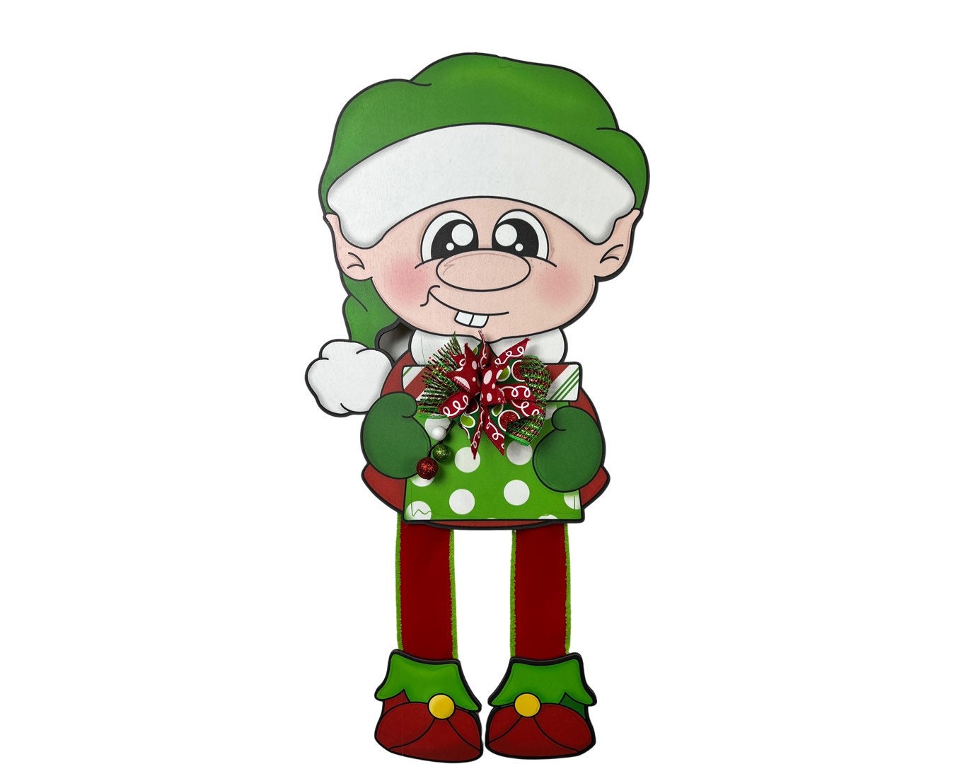 Christmas Double Door Hanger, Elf Decor, Christmas Elf Door Sign, Door ...
