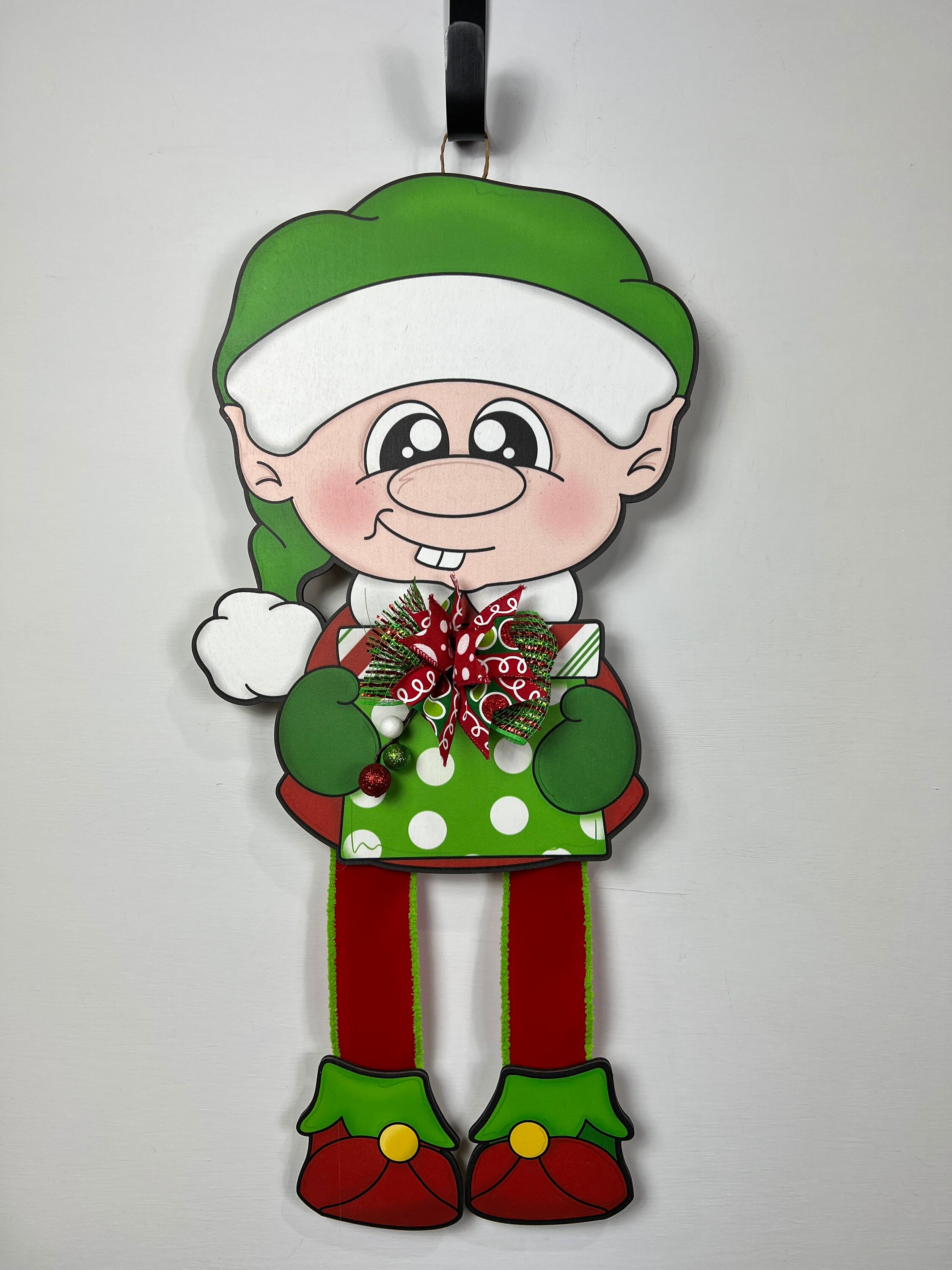 Christmas Double Door Hanger Elf Decor Christmas Elf Door - Etsy