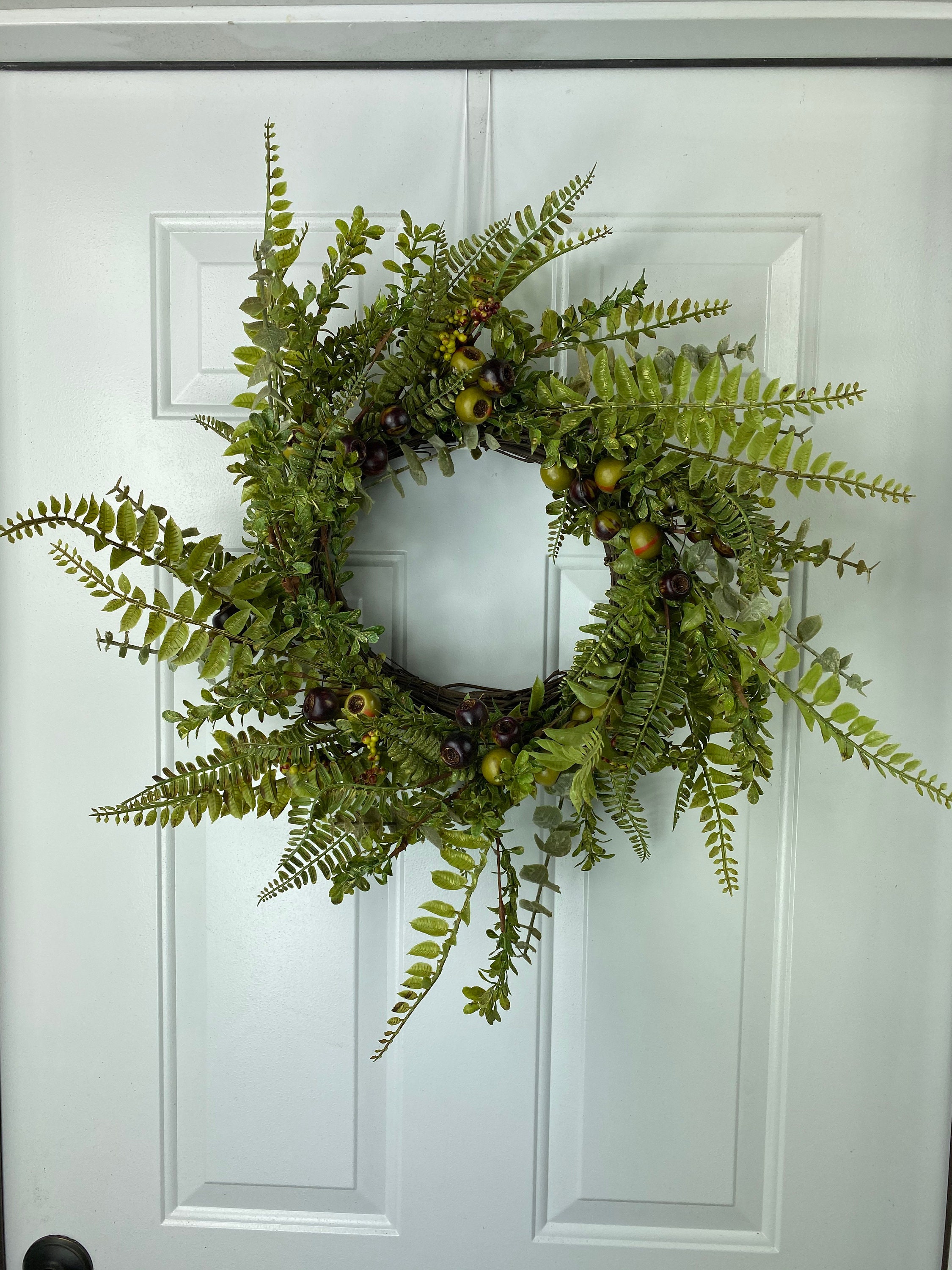Large Natural Wreath for Front Door Year Round Front Door - Etsy