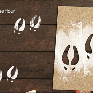 Santa Boot Print Reusable Stencil, Christmas Eve Prop, Wooden Santa ...