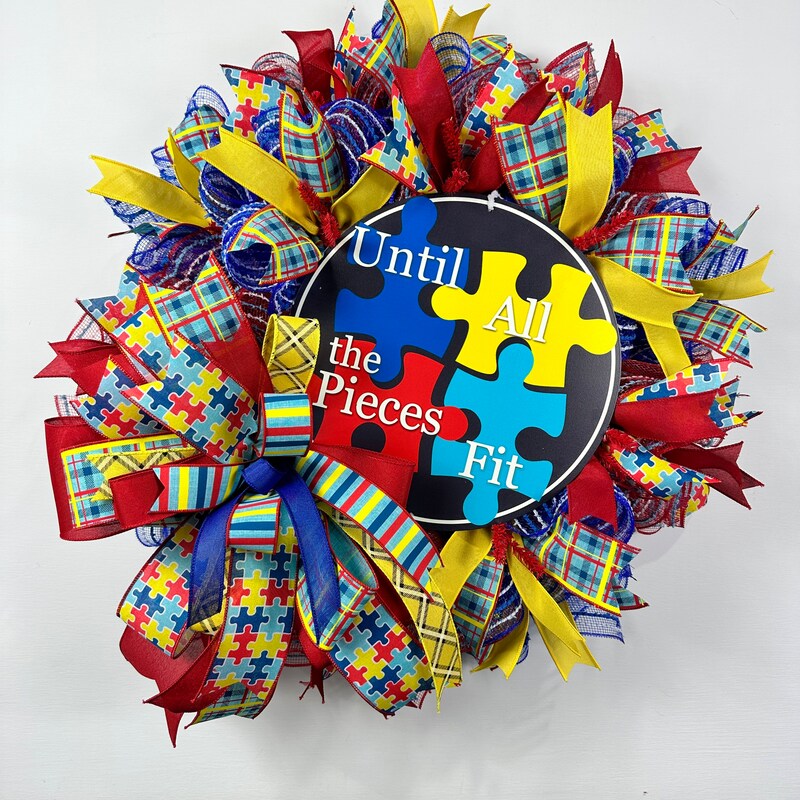 Autism Wreath - Etsy