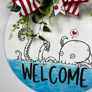 Front Door Decor | Octopus Decor | Octopus Door Hanger | Front Door ...