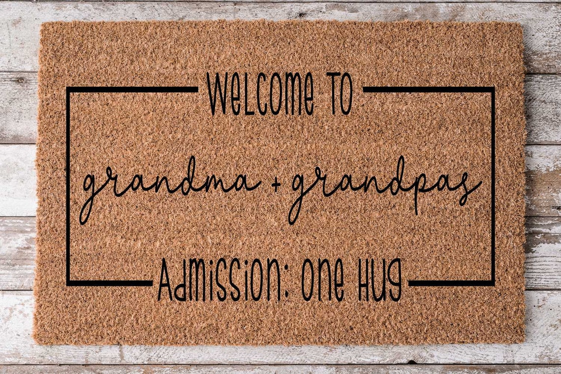 Grandma and Grandpa's Doormat | Personalized Doormat | Grandparents ...