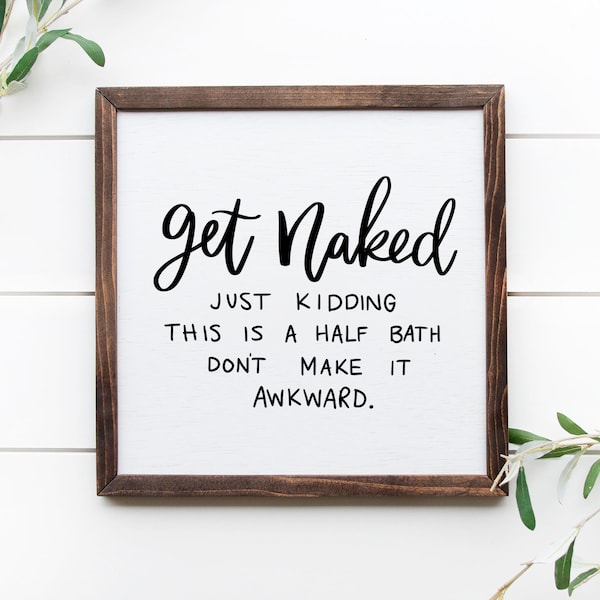 Half Bath Sign - Etsy