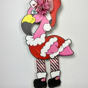 Christmas Flamingo Door Hanger Kit - Etsy