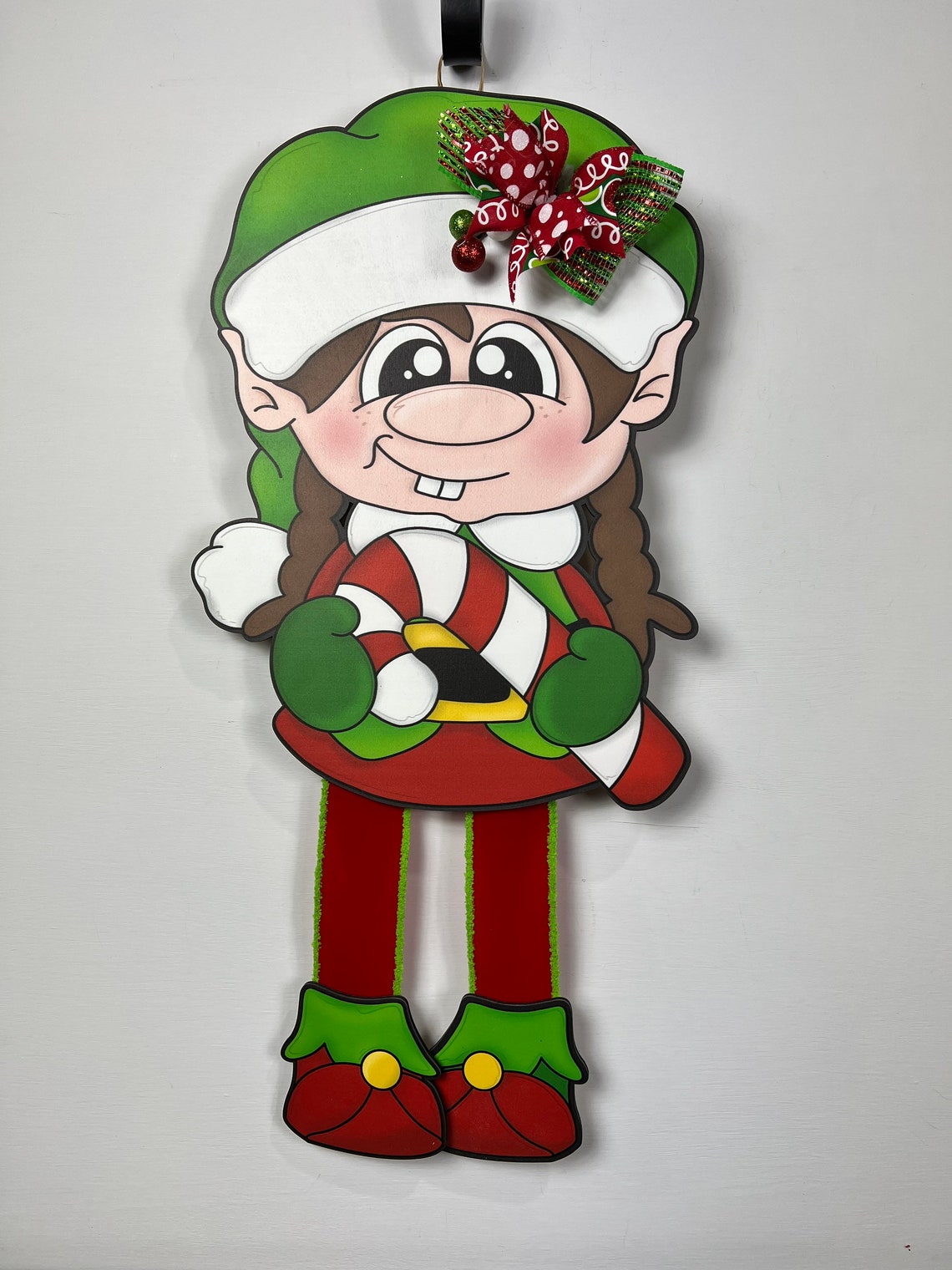 Christmas Double Door Hanger, Elf Decor, Christmas Elf Door Sign, Door ...