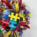 Autism Awareness Wreath for Front Door, Christmas Gift Idea, - Etsy