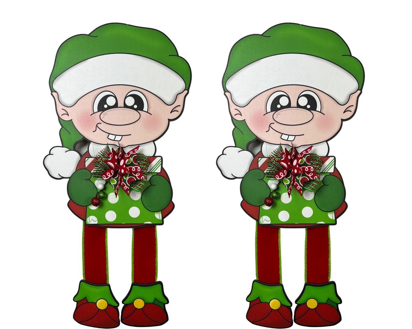 Christmas Double Door Hanger Elf Decor Christmas Elf Door - Etsy