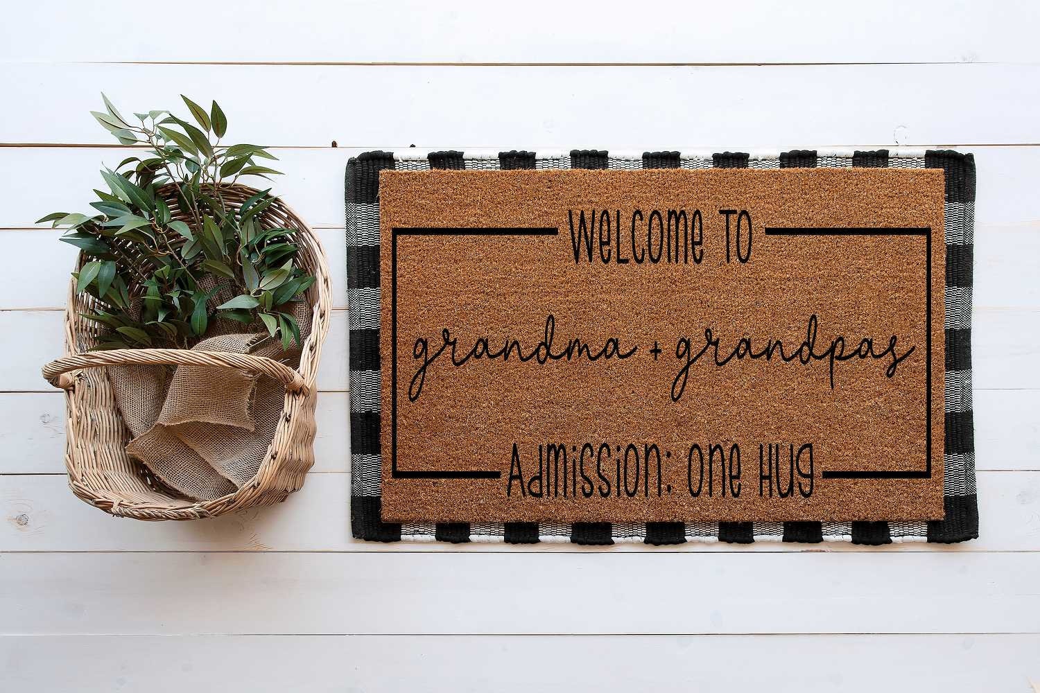 Grandma and Grandpa's Doormat | Personalized Doormat | Grandparents ...