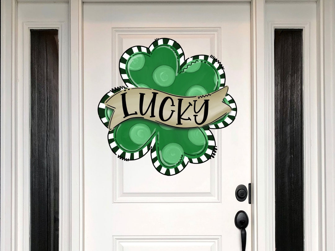 Saint Patrick's Day Front Door Decor | Welcome | Saint Patty's Day ...