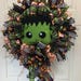 Deco Mesh Wreath Tutorial Halloween Wreath Tutorial Adding - Etsy