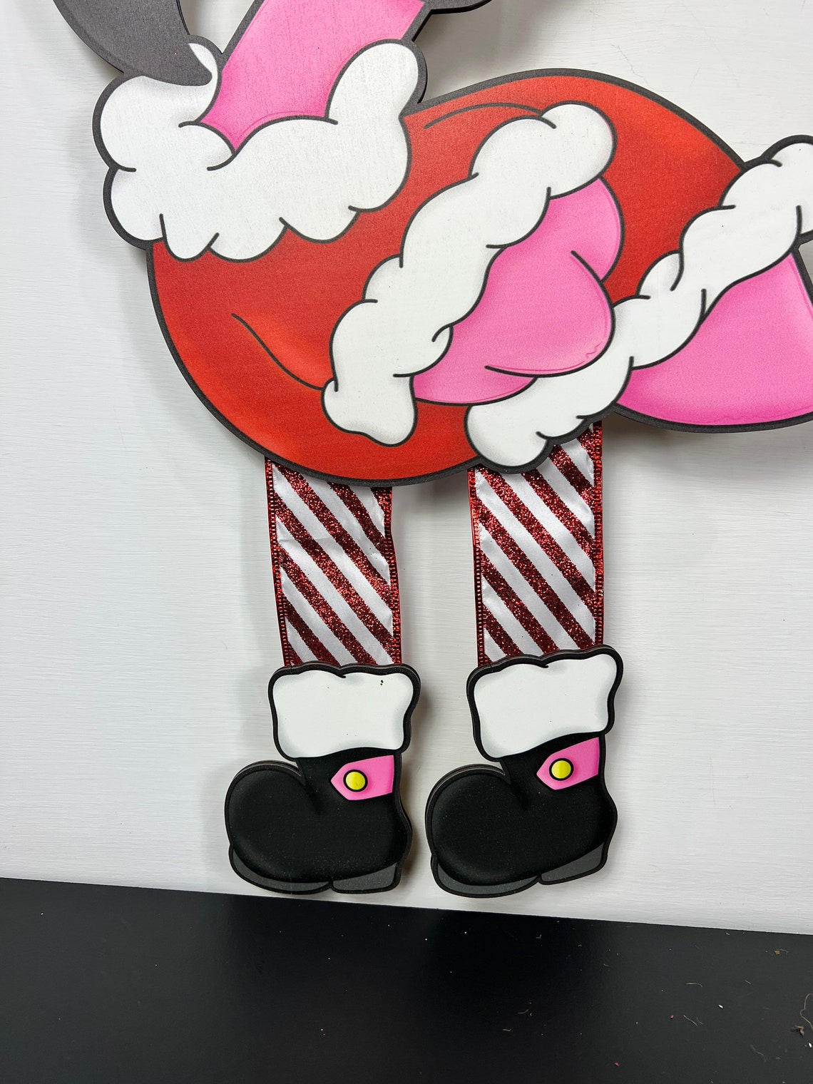Christmas Flamingo Door Hanger Kit - Etsy