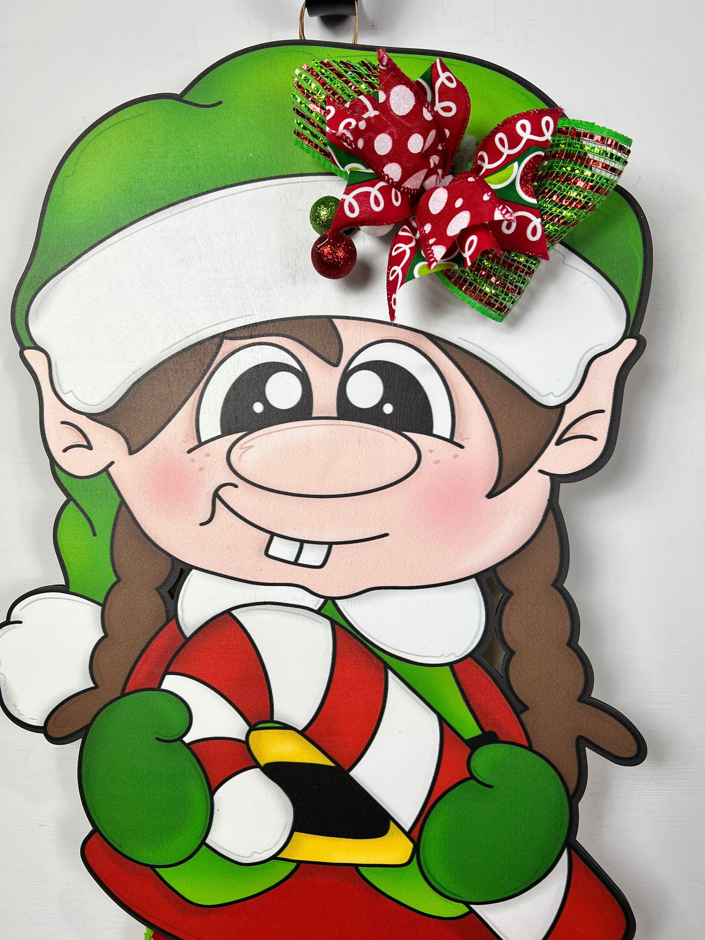 Christmas Double Door Hanger Elf Decor Christmas Elf Door - Etsy