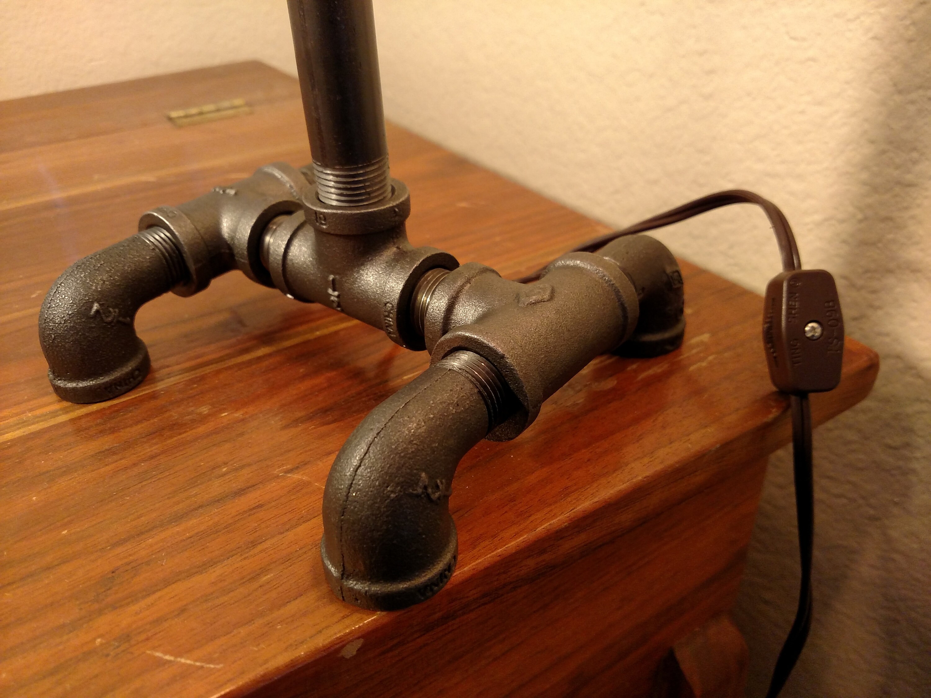 Industrial Pipe Fixture Mason Jar Table Lamp INCLUDES DIMMER SWITCH - Etsy