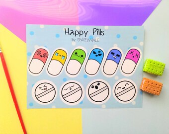 Happy pills | Etsy