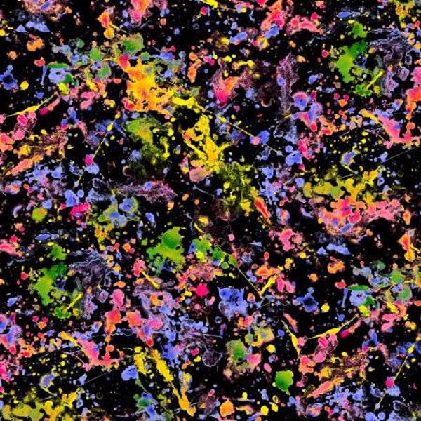 Paint Splatter Fabric - Etsy