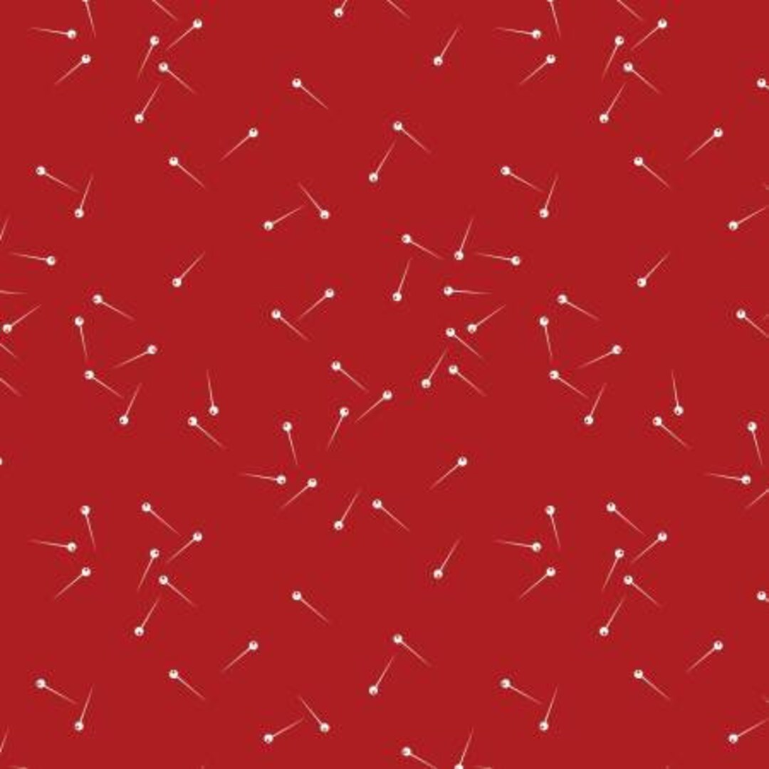 Red Pin Drop Cotton Fabric, Barn Red Fabric, Blender Fabric, Riley ...