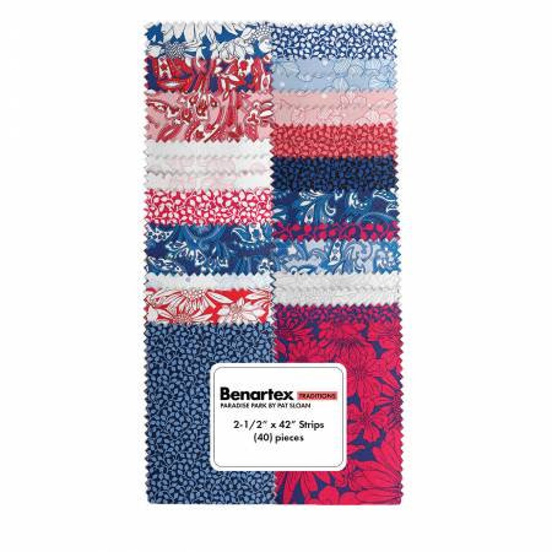 Paradise Park Fabric Strips, Precut 2.5 Inch Strips, Patriotic Jelly ...