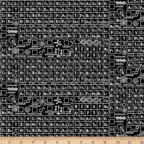 Periodic Table Fabric - Etsy