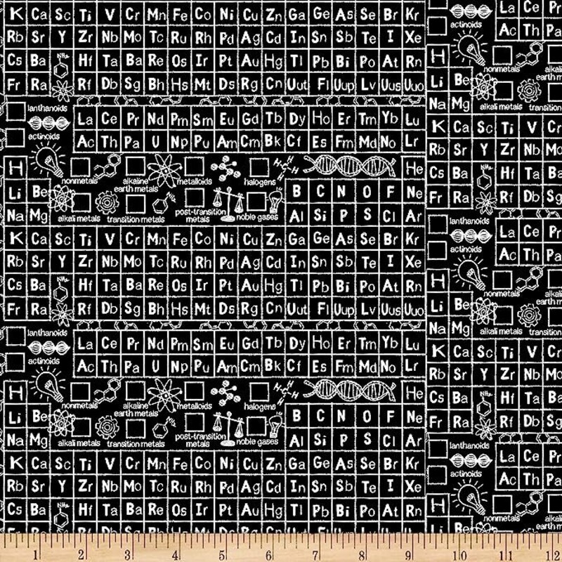Periodic Table Fabric - Etsy
