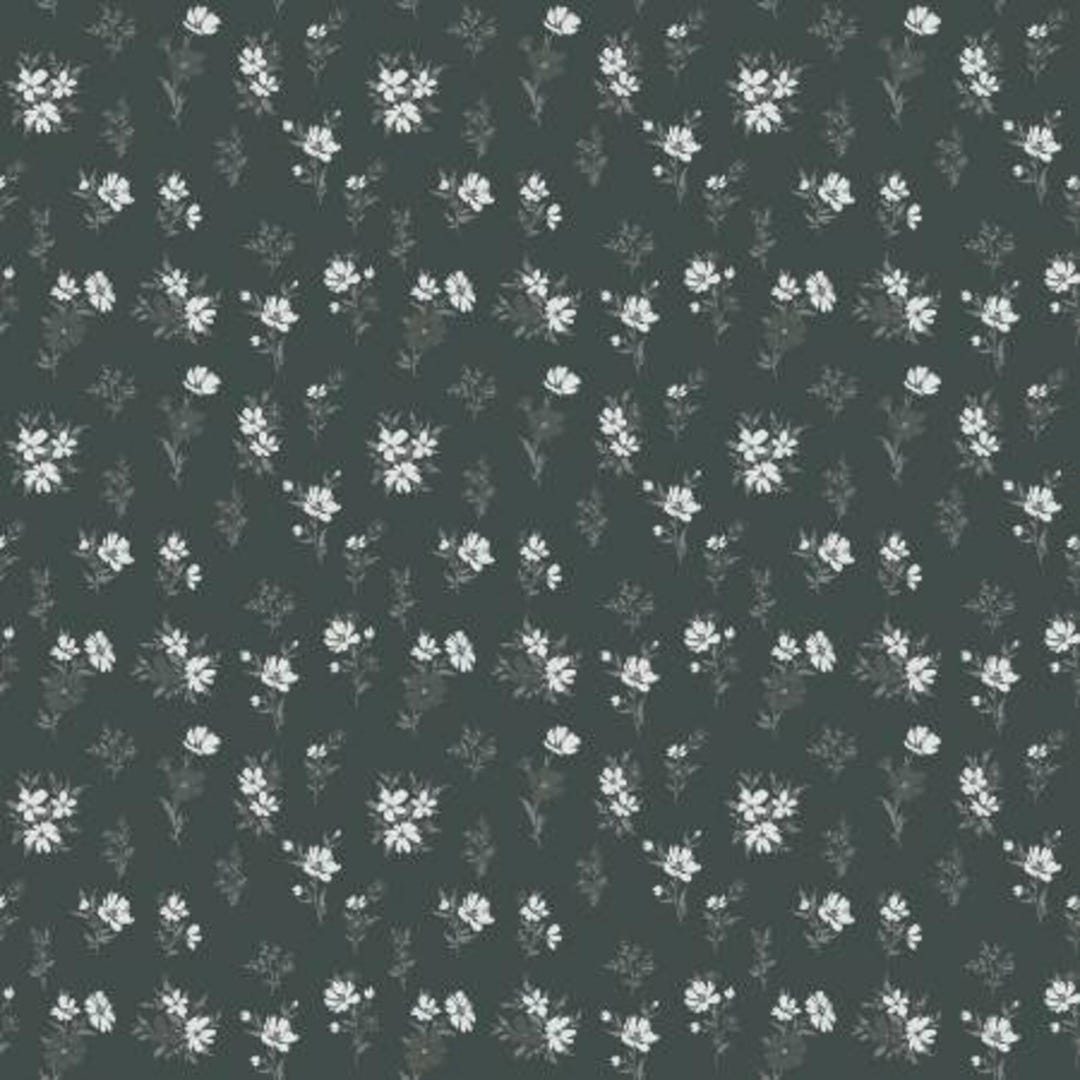 Floral Prairie, Fabric by Yard, Half Yard, Cotton Fabric, Floral Deep ...