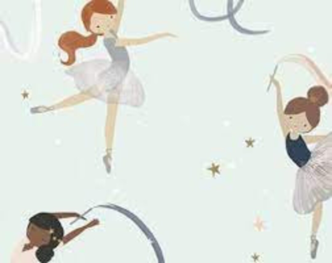 Ballerina Fabric, Spin and Twirl Fabric, Fabric by the Yard, Half Yard ...