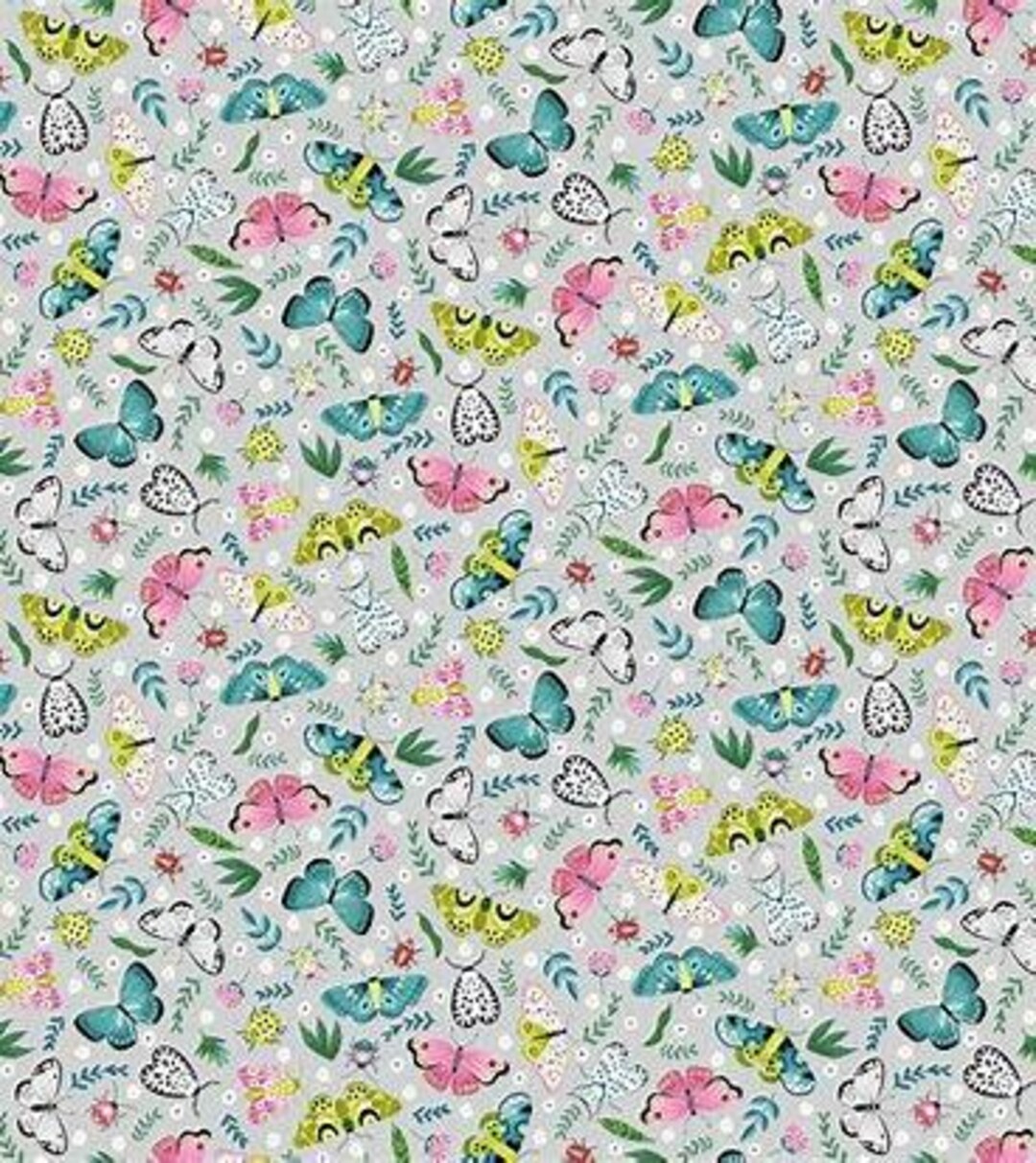 Tropical Butterflies, Fabric by Yard, Half Yard, Butterflies & Moths ...