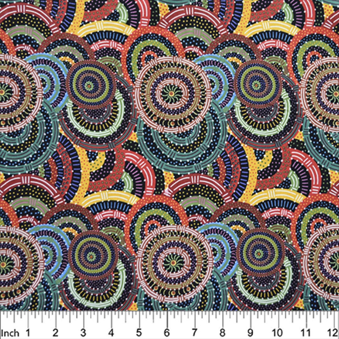 Women's Body Dreaming, Aboriginal Fabric, Fabric by Yard, Half Yard ...