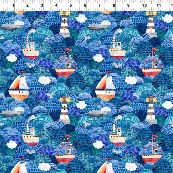 Nautical Fabric - Etsy