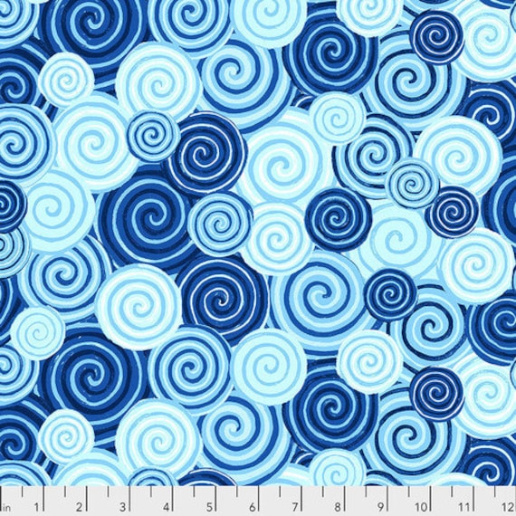 Ocean Blue Cotton Fabric by Half Yard or Yard From Free Spirit - Etsy