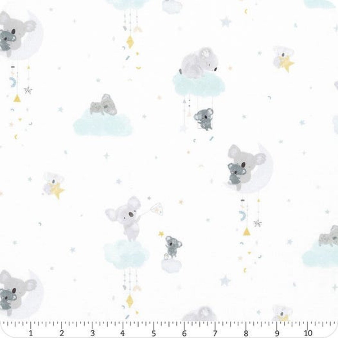 Koala Fabric, End of Bolt, Half Yard Length Baby Cotton Fabric - Etsy