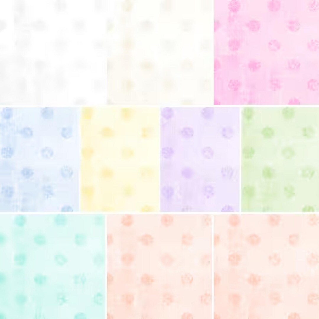 Dry Brush Pastel Dots Fabric, Precut 2.5 Inch Strips, Essentials Basics ...
