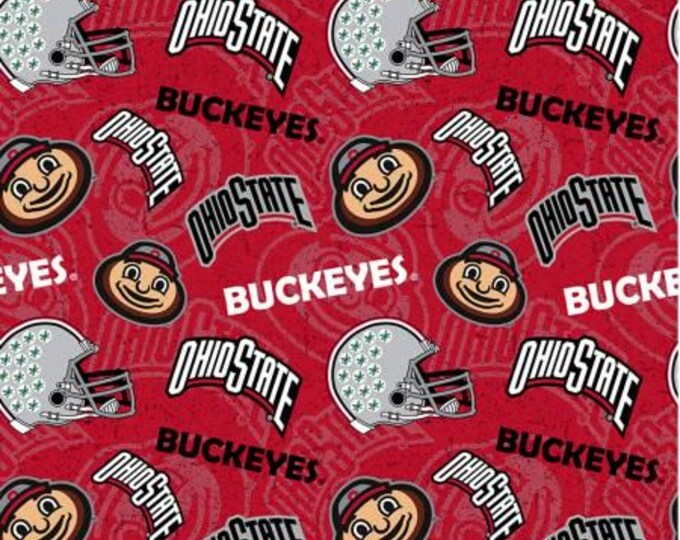 Ohio State Fabric, Tone on Tone, Fabric by Yard, Half Yard, Cotton ...