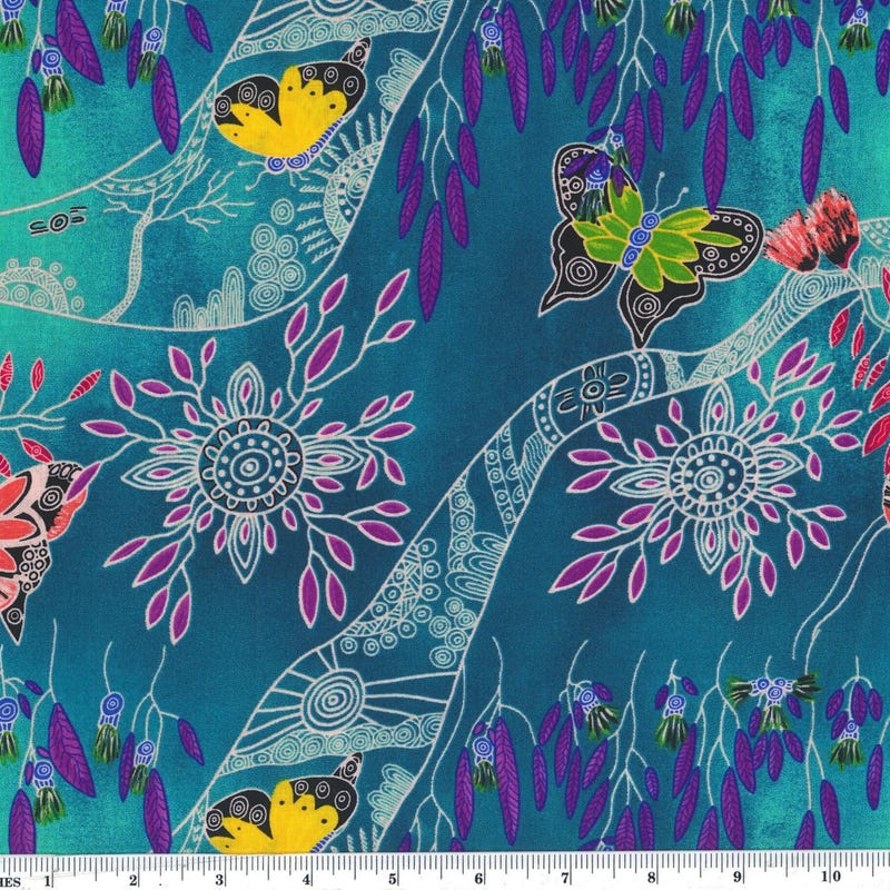 Aboriginal Linen Fabric - Etsy