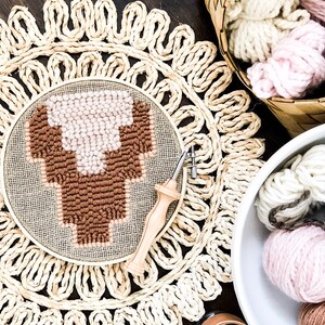 Aztec, Printable Punch Needle Pattern, PDF Pattern, Rug Hooking Pattern ...