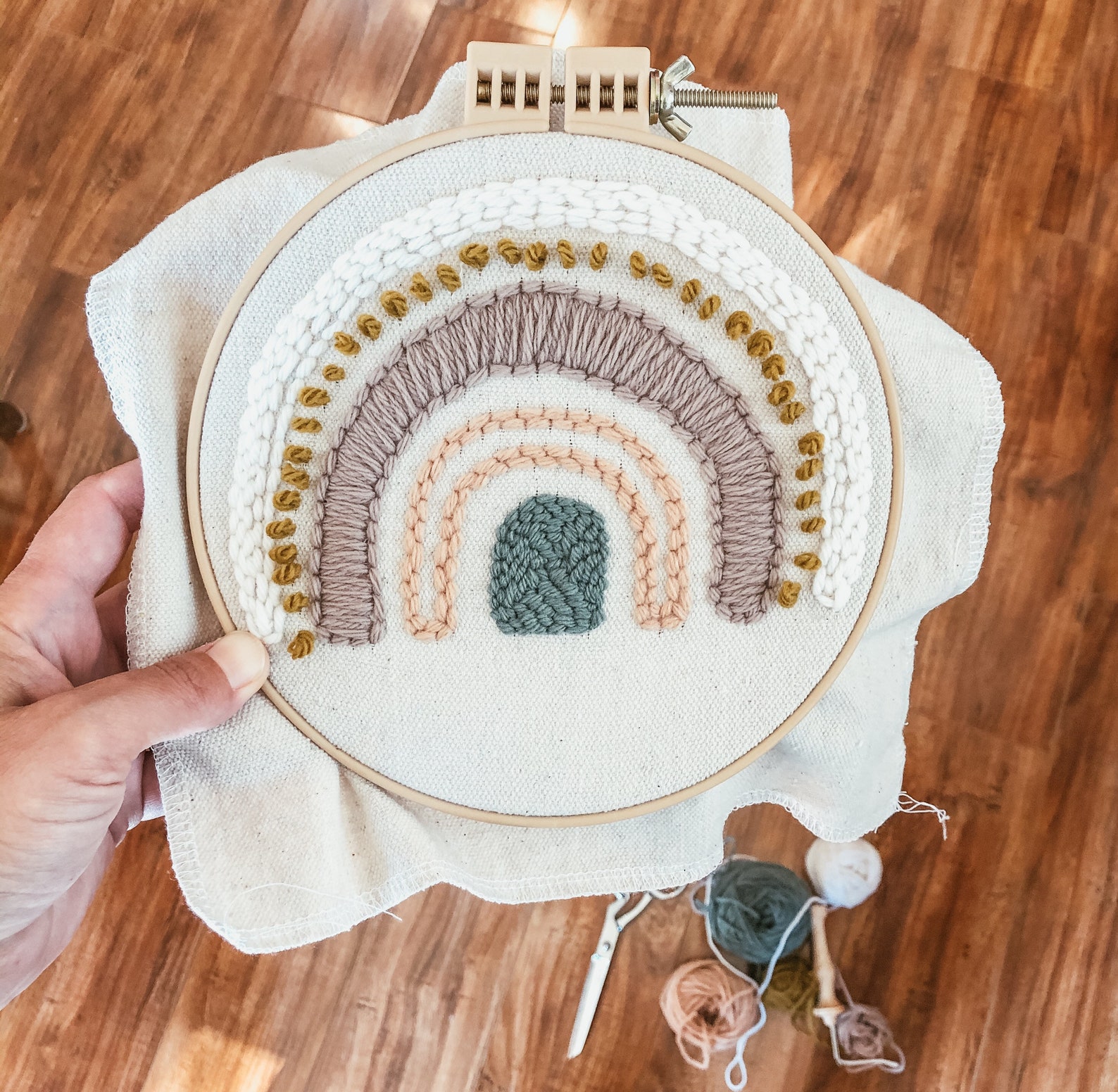 Punch Needle Pattern PDF Pattern Rainbow Art Punch - Etsy